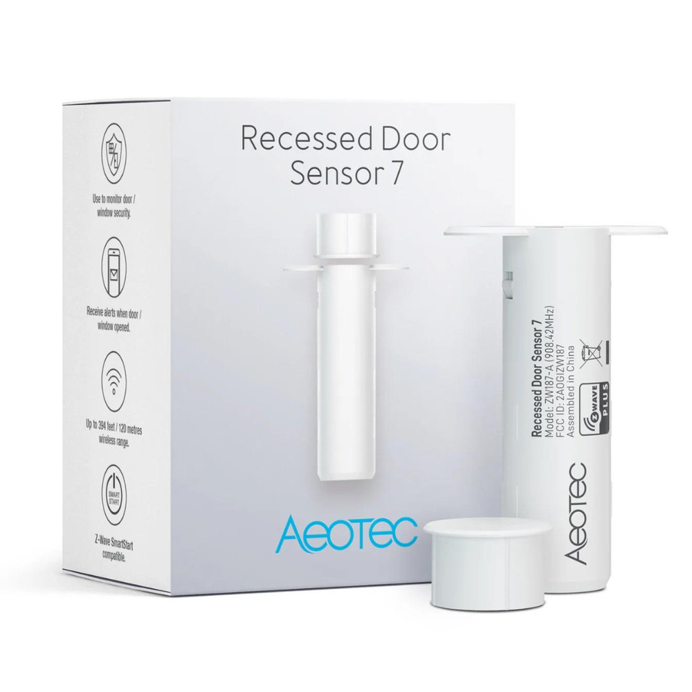 Aeotec Recessed Door Sensor 7, with Z-Wave protocol (ZW187),