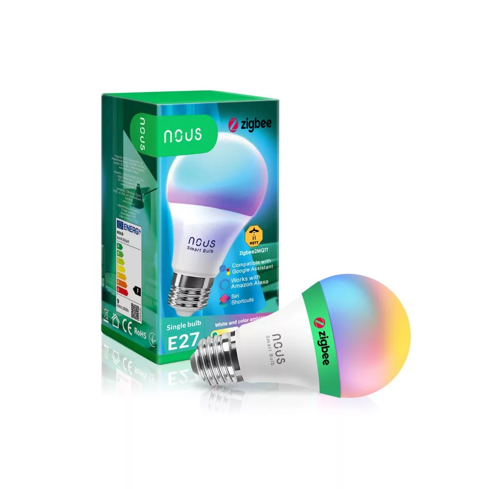 Nous P3Z smart Tuya Zigbee RGB bulb (E27 socket) - 9.26
