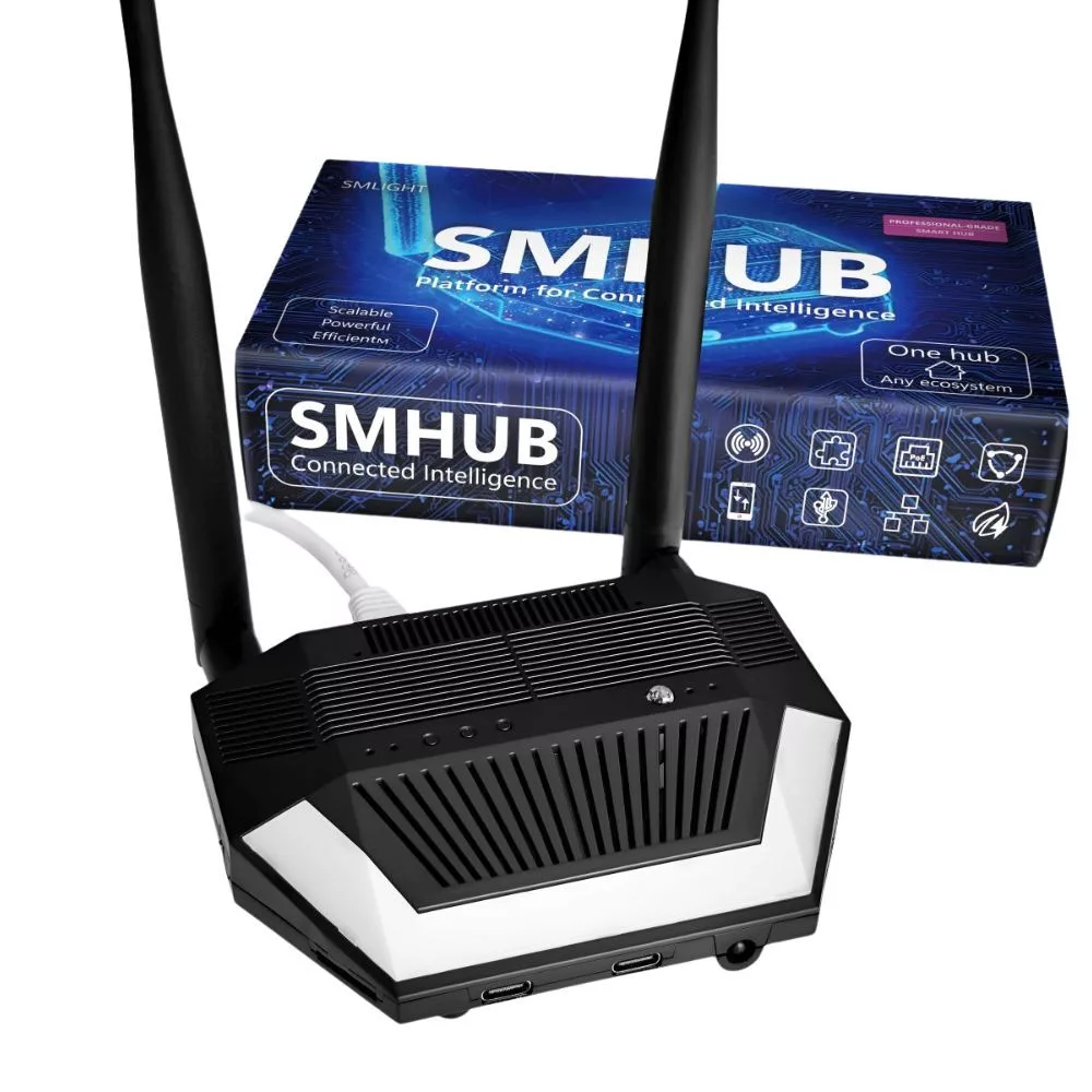 SMLIGHT SMHUB Premium – Multi-Radio Smart Home Hub, Zigbee,